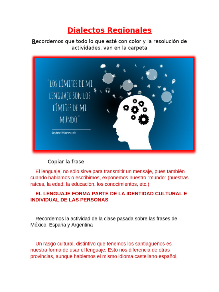 4 - Dialectos Regionales | PDF