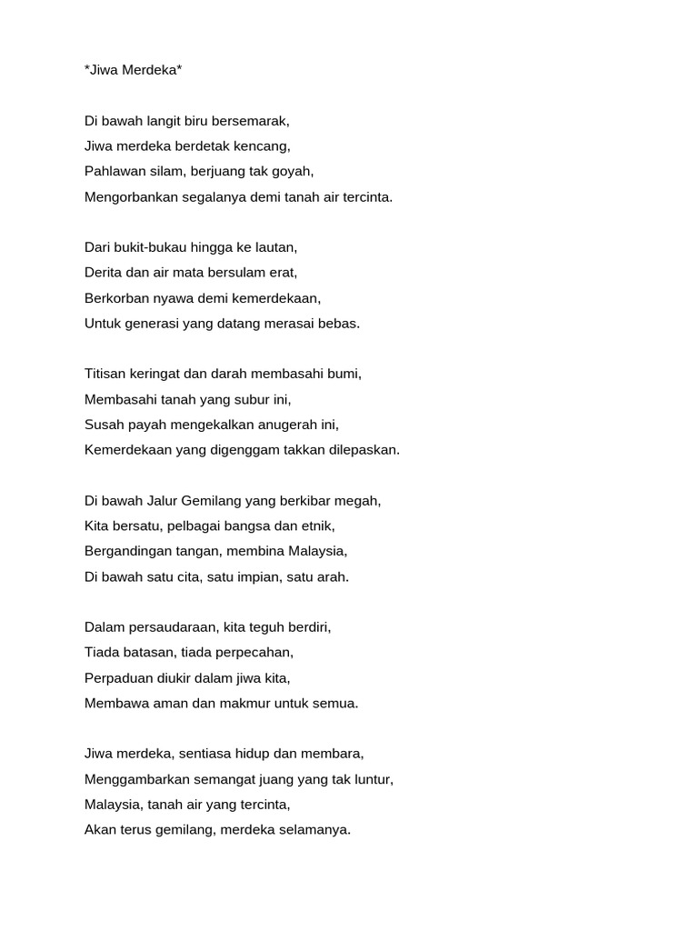 Jiwa Merdeka | PDF