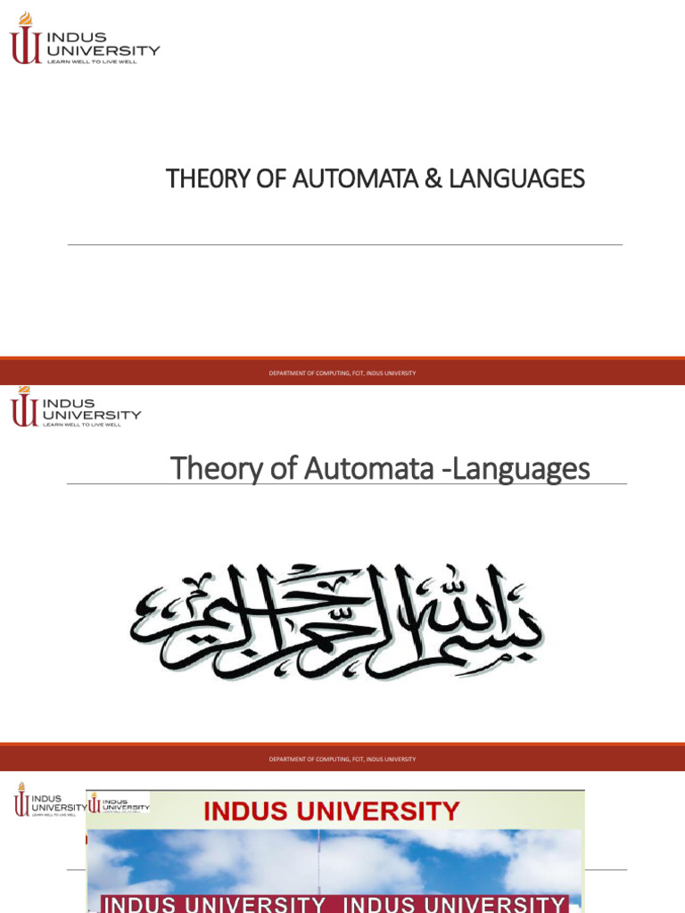 Automata Theory and Language Definitions | PDF | Automata Theory ...