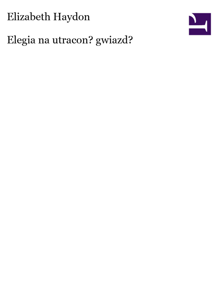 Elizabeth Haydon - Symfonia Wieków Tom 5 - Elegia Na Utraconą Gwiazdę | PDF