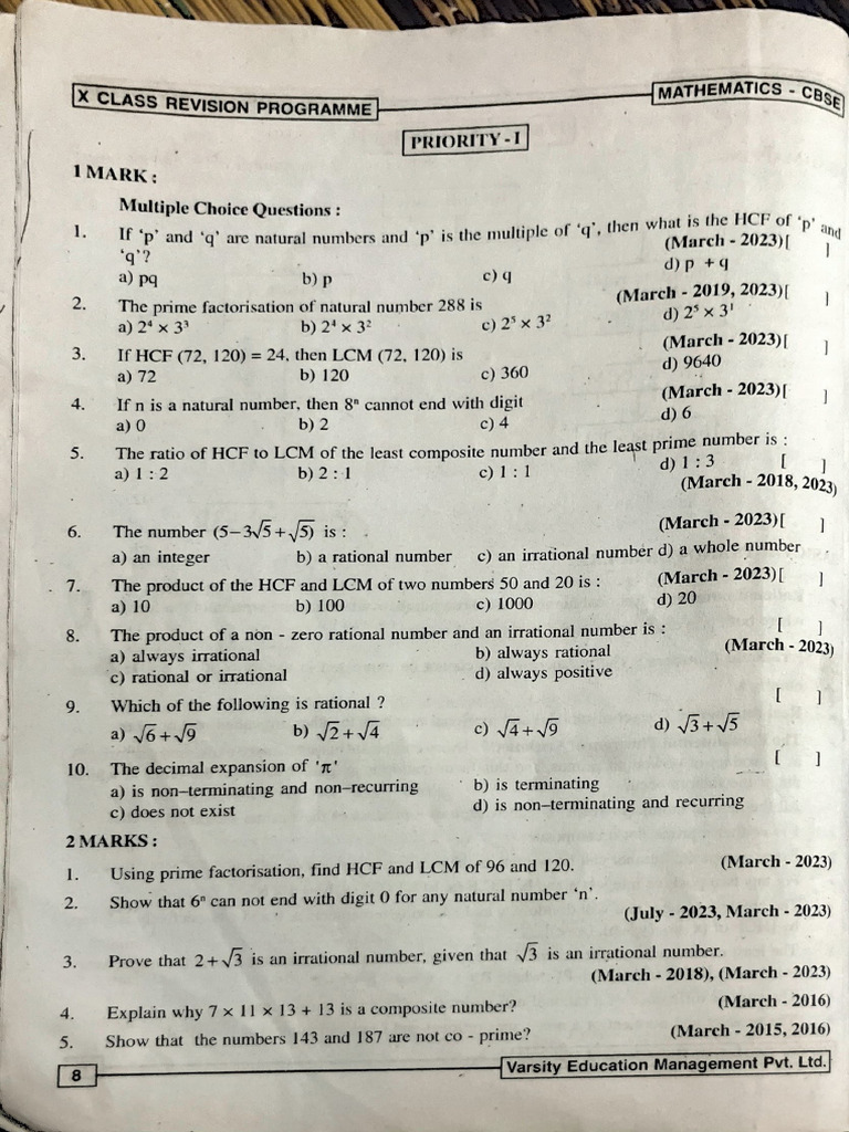 Math Chapter 1 Priority 1 | PDF | Mathematical Concepts | Mathematical Notation