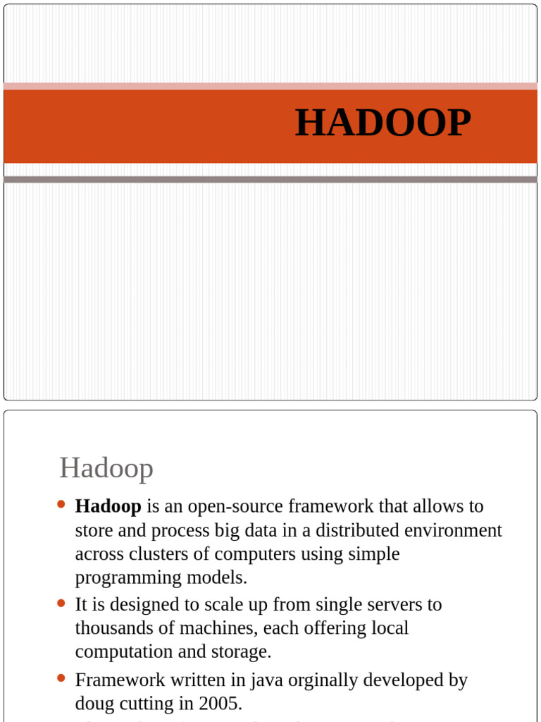 hadoop-1 | PDF | Apache Hadoop | Map Reduce hadoop-1 | PDF | Apache Hadoop | Map Reduce