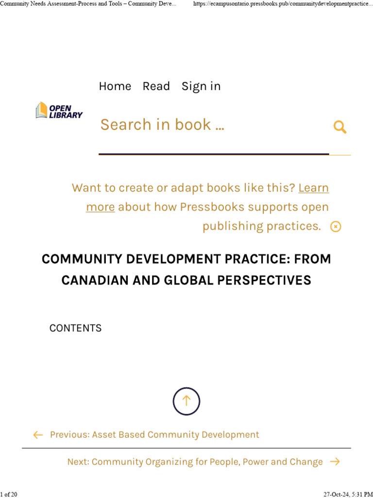 Community Needs Assessment Tools Guide | PDF | Swot Analysis | Needs ...