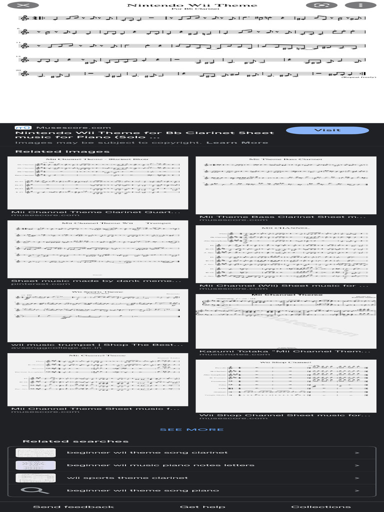 Searchq Wii+Theme+Clarinet+Sheet+Music&Rlz 1CDGOYI EnUS889US889&Hl en US&Prmd Ivsn&Sxsrf ...