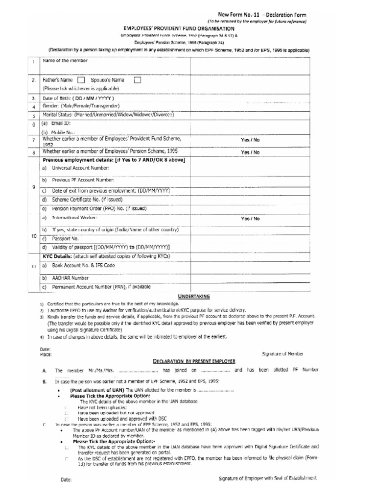New Form 11 | PDF | Finance & Money Management