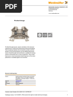 Weidmüller WDU 4 Terminal Block Data Sheet | PDF | Electrical Connector ...