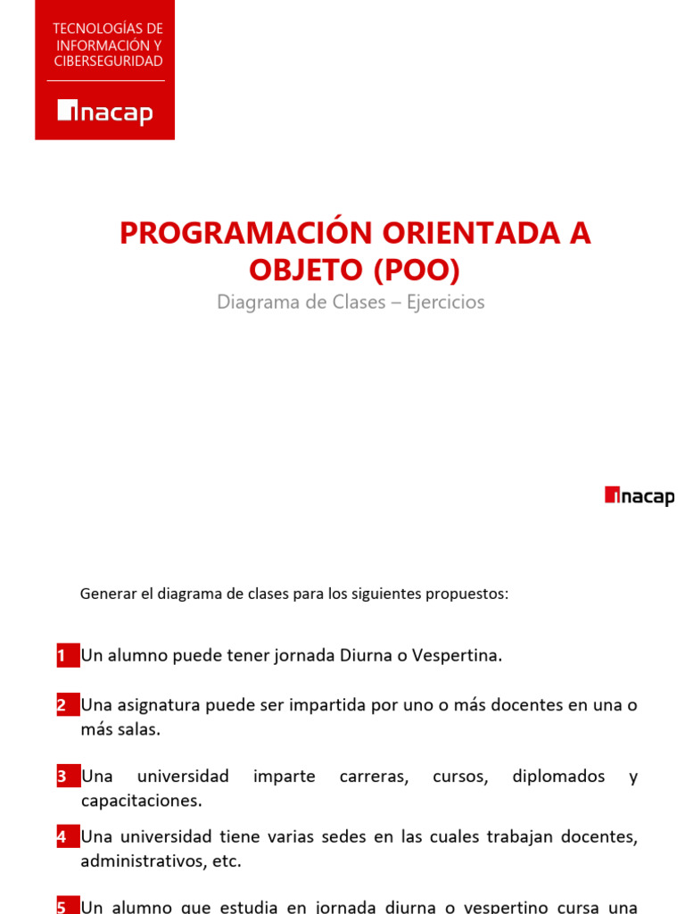 Diagrama de Clases POO: Ejercicios | PDF | Arte