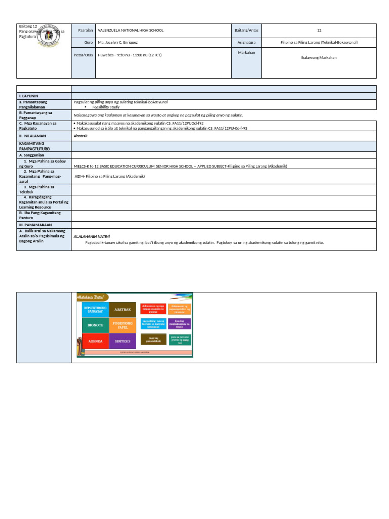 FEASIBILITY at BAHAGI DLP CO1 | PDF