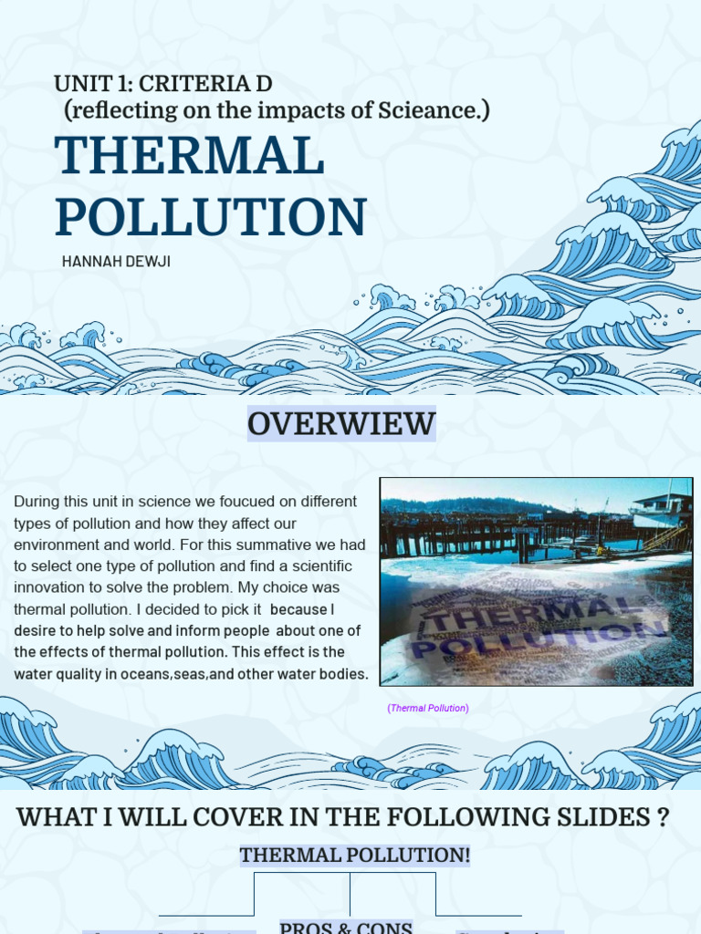 Thermal Pollution | PDF | Water | Natural Environment