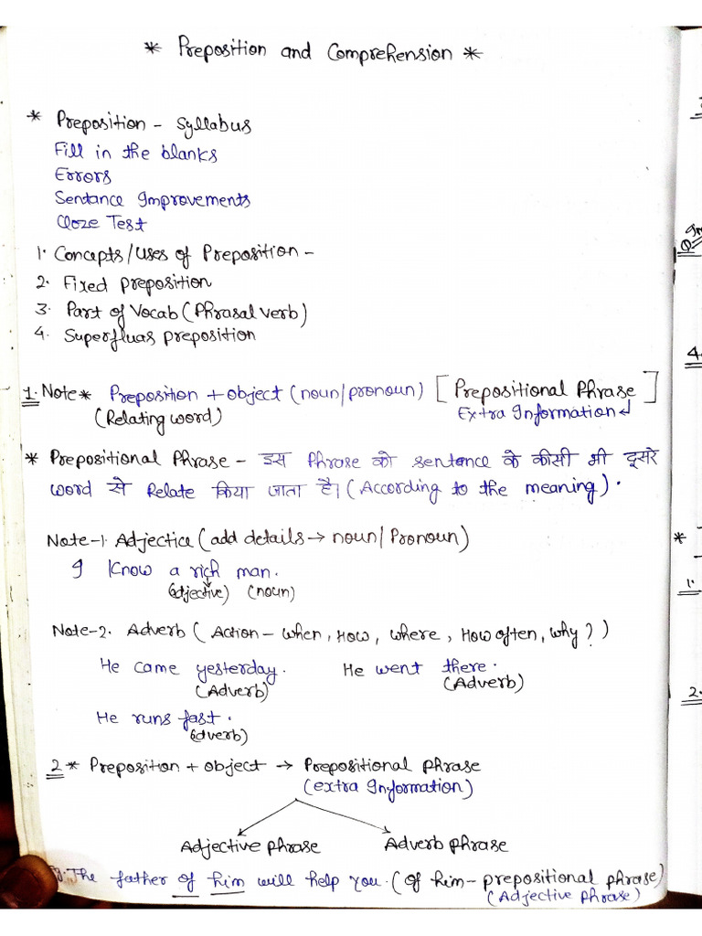 Preposition Basic | PDF