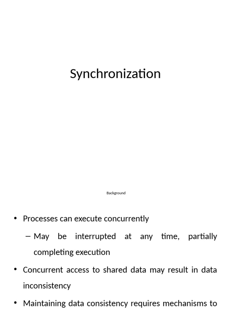 Unit 2 Synchronization | PDF | Software Engineering | Computer Engineering