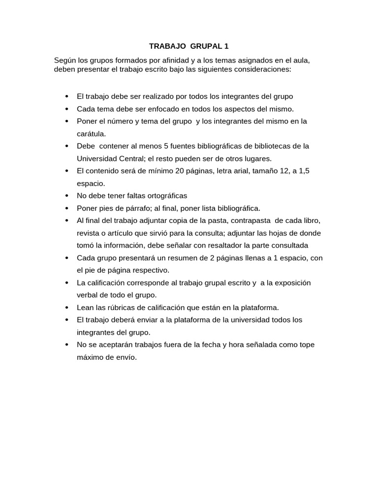 Trabajo Grupal 1 | PDF | Ficción general