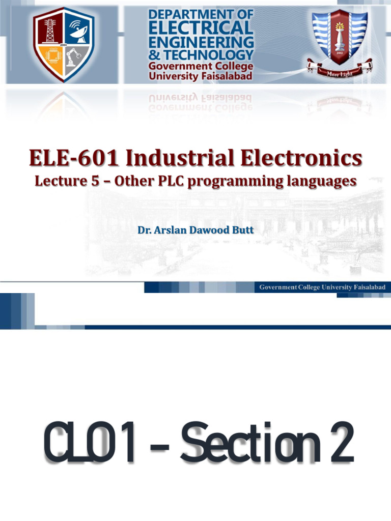 Lecture 5 - Other PLC Programming Languages | PDF | Teaching Methods ...