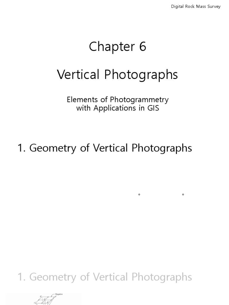 Vertical Photographs in Photogrammetry | PDF | Sea Level | Height