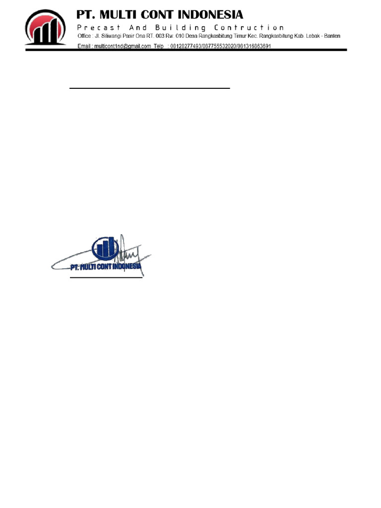 Penawaran Harga Paving Block Cilegon | PDF