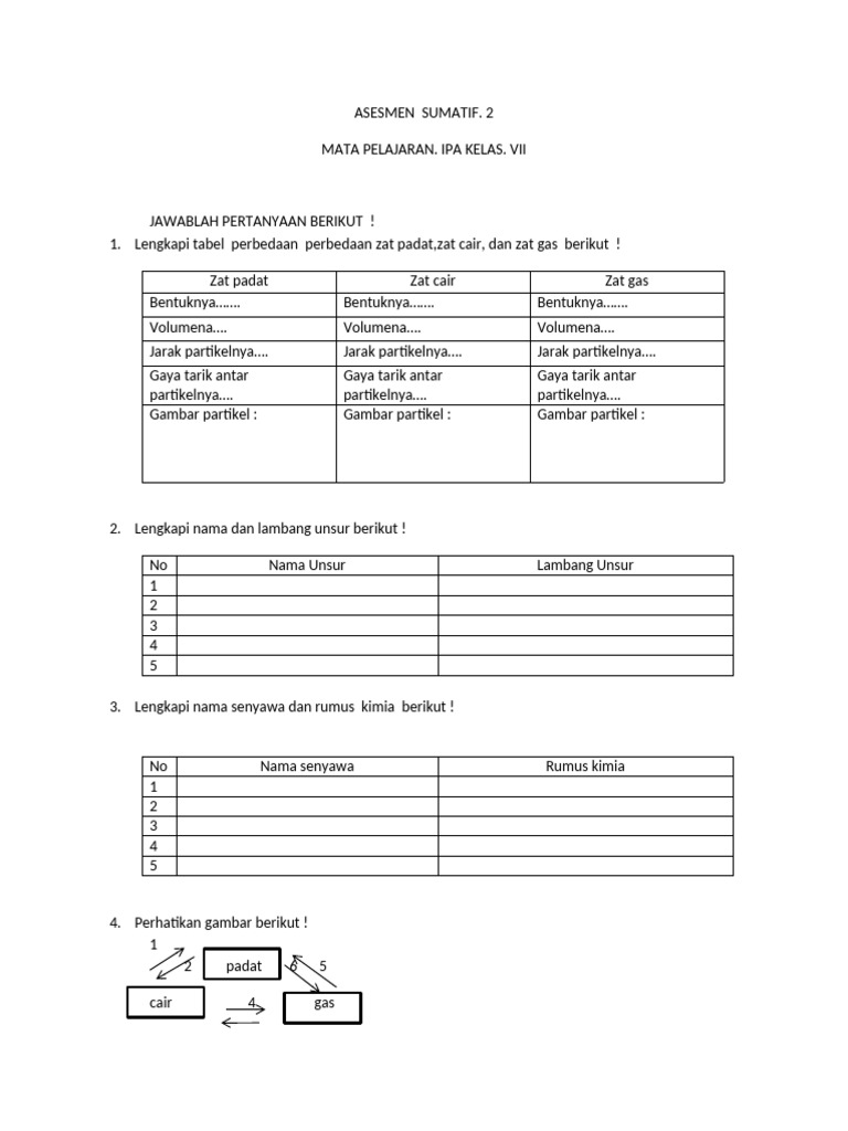 Asesmen Sumatif.2. Ipa | PDF