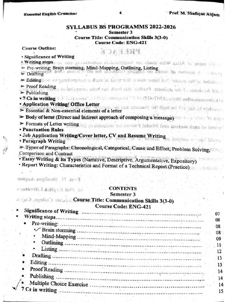 Essential English Notes | PDF