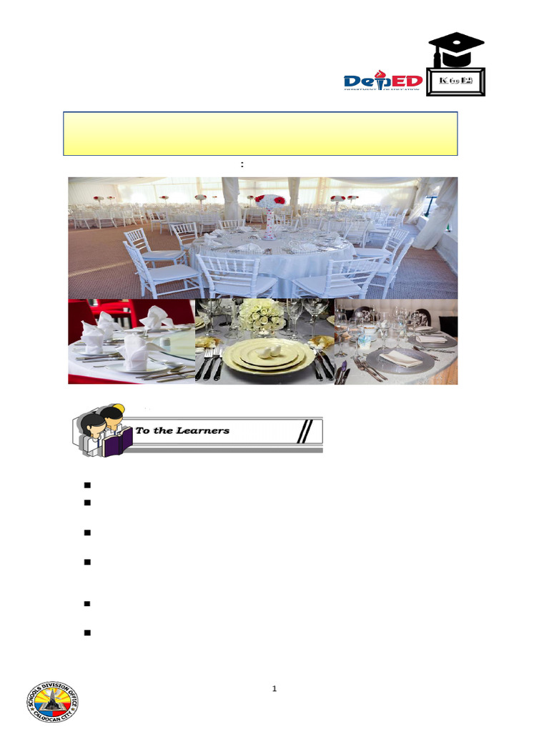 Weeks 5 & 6 Q1 FBS | PDF | Tableware