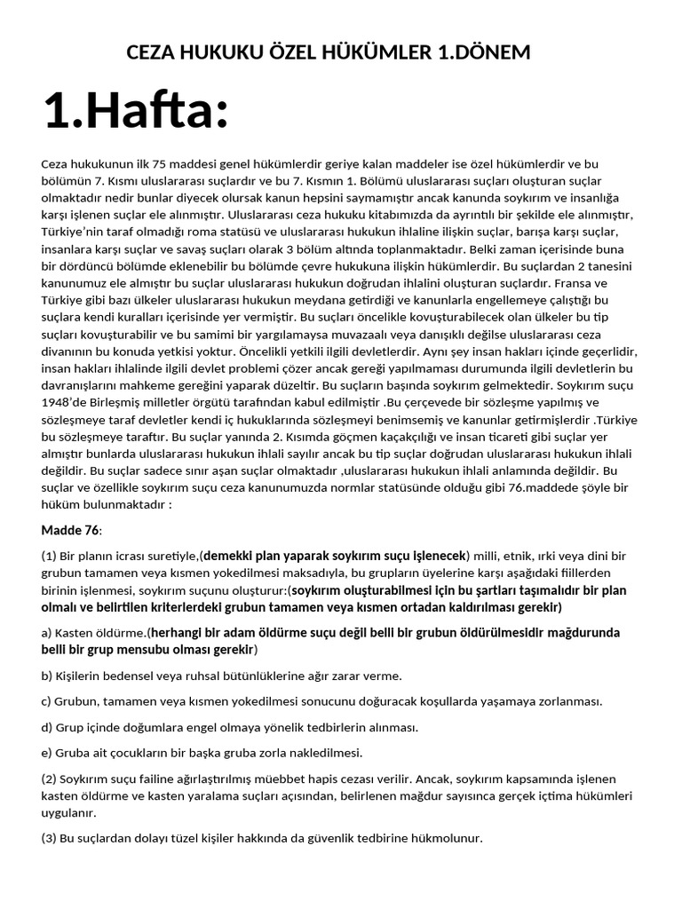 Ceza Hukuku Özel Hükümler 1,2,3 | PDF