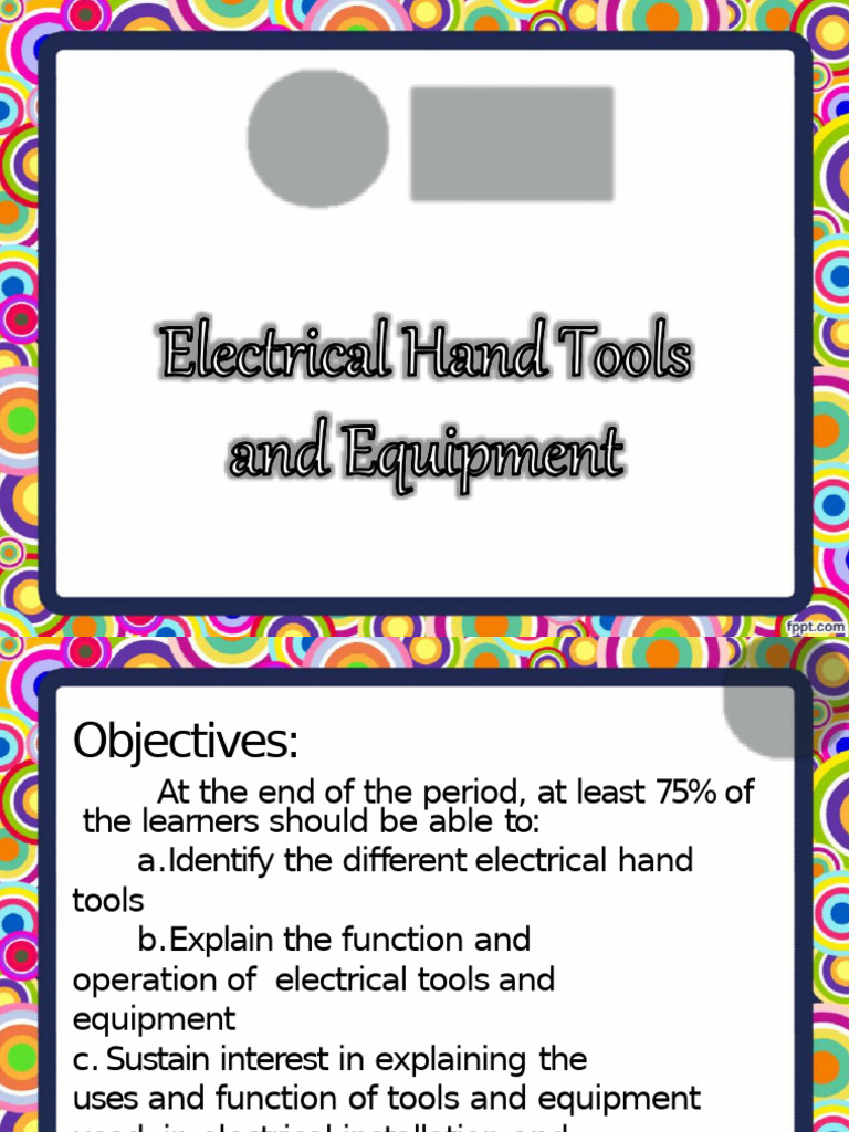 Electrical Hand Tools and Their Uses | PDF | Direct Current | Voltage