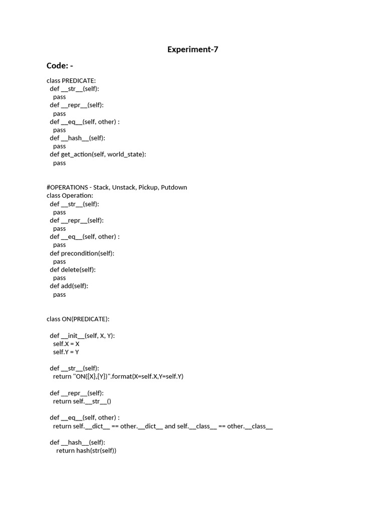 Experiment 7 AI | PDF | Computer Programming | Formal Methods