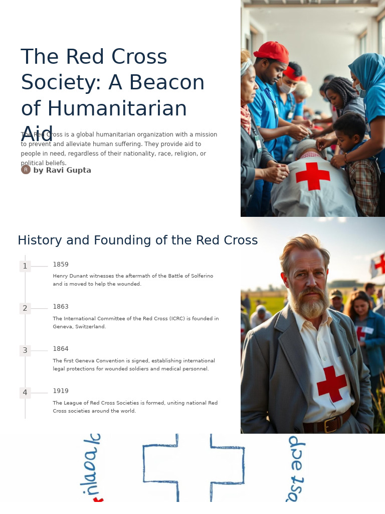 The Red Cross Society A Beacon of Humanitarian Aid | PDF ...