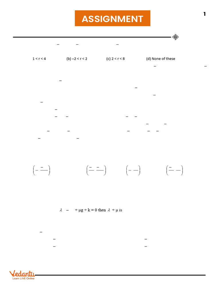 Circles Assignment 3 | PDF