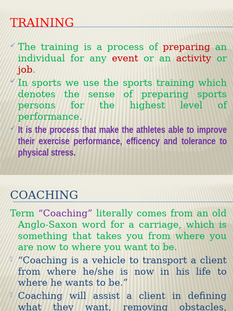 Understanding Sports Training Concepts | PDF | Physical Fitness ...