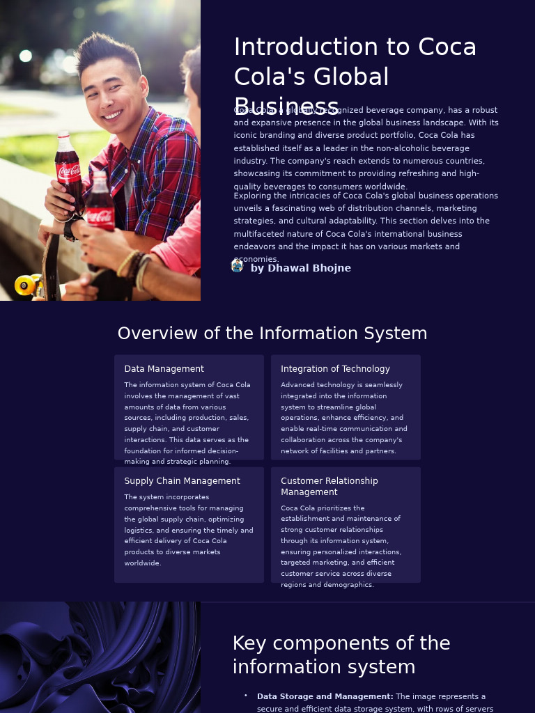 Introduction To Coca Colas Global Business | PDF | Customer Relationship Management | Internet ...