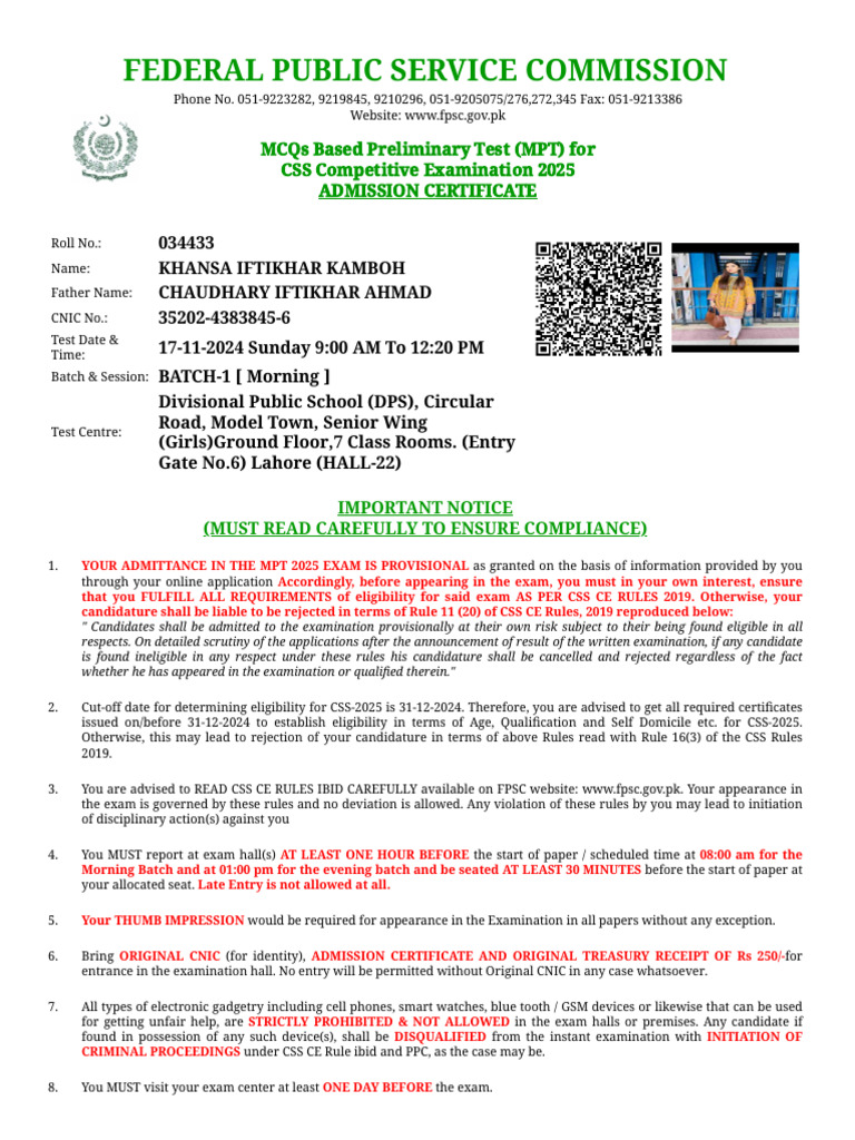 Online - Fpsc.gov - PK FPSC Css Prelim Exam 2025 BK Reports Css MPT Ac ... Online - Fpsc.gov - PK FPSC Css Prelim Exam 2025 BK Reports Css MPT Ac ...