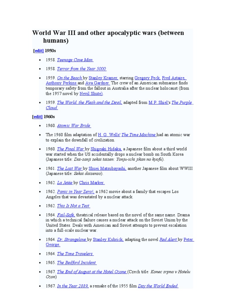 Apocalytion Fiction | PDF | Apocalyptic And Post Apocalyptic Fiction ...