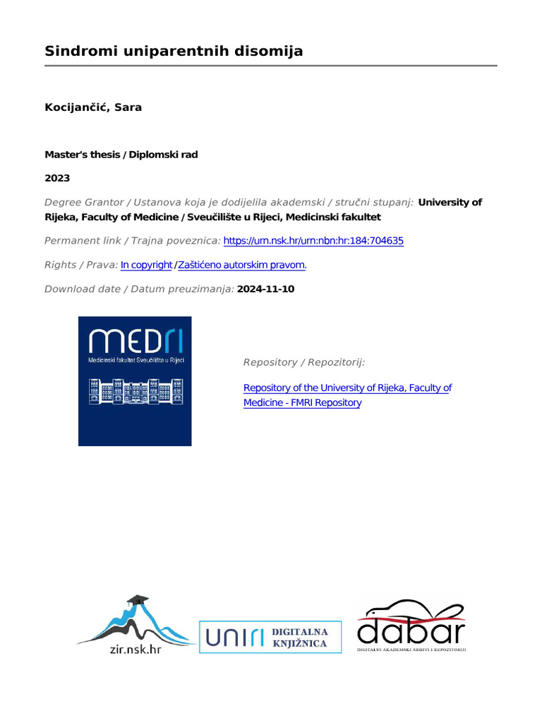 Diplomski Rad Sara Kocijancic | PDF