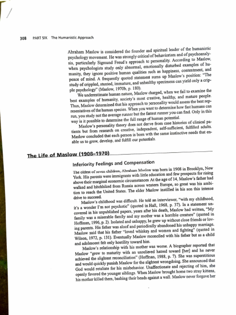 Maslow's Theory | PDF