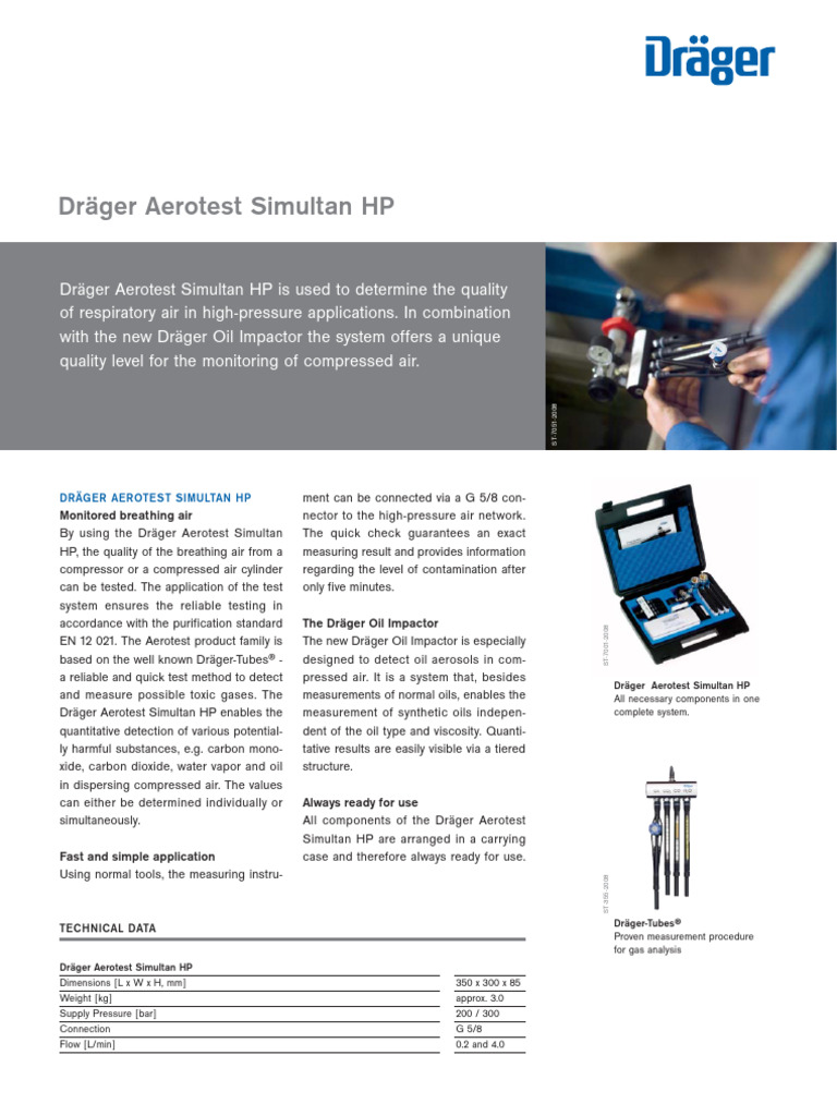 Aerotest Simultan HP Ds 9046404 en | PDF | Gases | Atmosphere