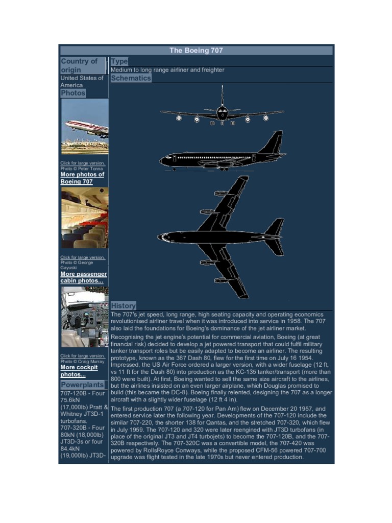 The Boeing Family Datas | PDF | Airliner | United Airlines