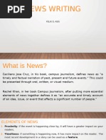 News Writing 101 | PDF | News | Journalism