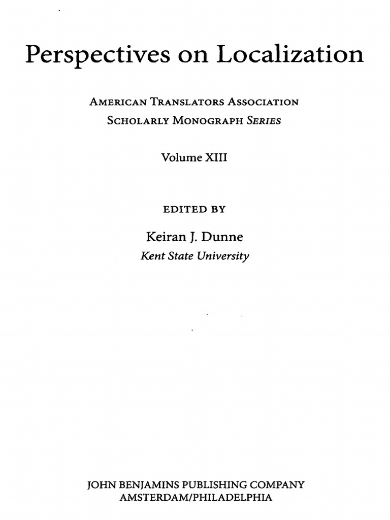 Perspective On Localization | PDF | Linguistics | Applied Linguistics