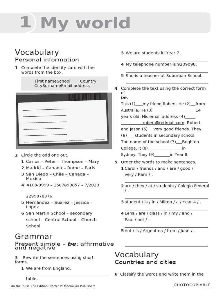 OTP2 Starter Extra-Practice-Wkshts U1 | PDF | Punctuation | Language ...