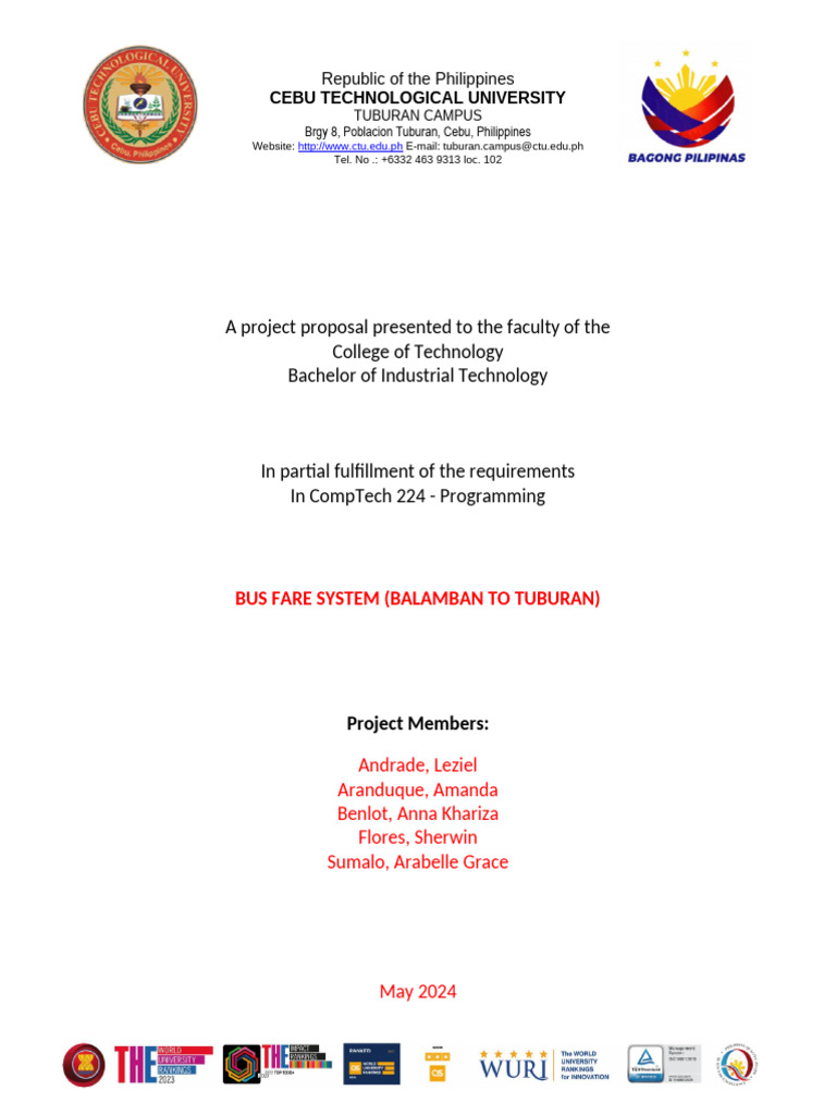 Final Project Document Template | PDF | Public Transport | Fare