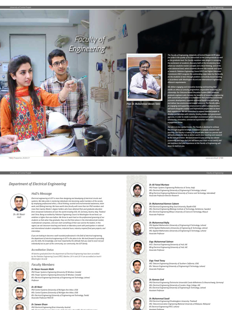 UCP BSc. Electrical Engineering (Road Map) | PDF | Engineering | Experiment