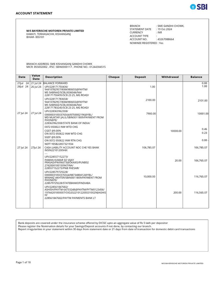 GGGGGG | PDF | Deposit Account | Financial Technology