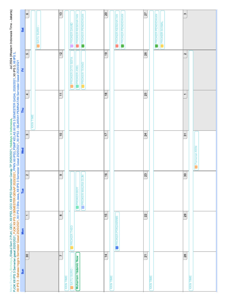 Kalender Proker | PDF