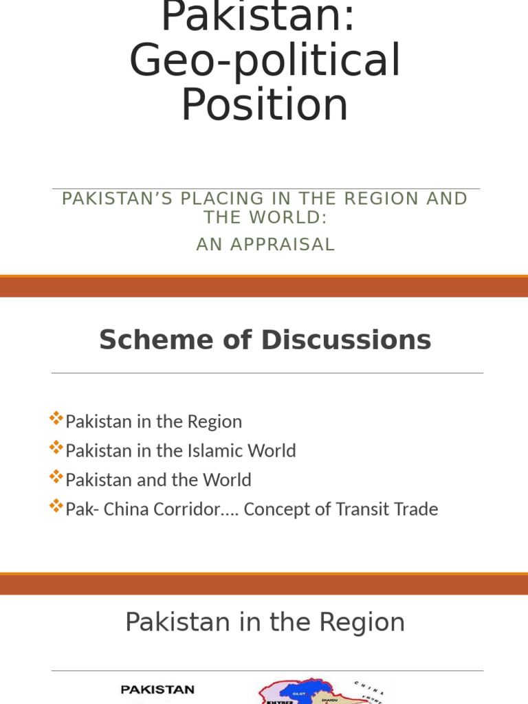 Pakistan Position in The Region and The World Lect 12 | PDF