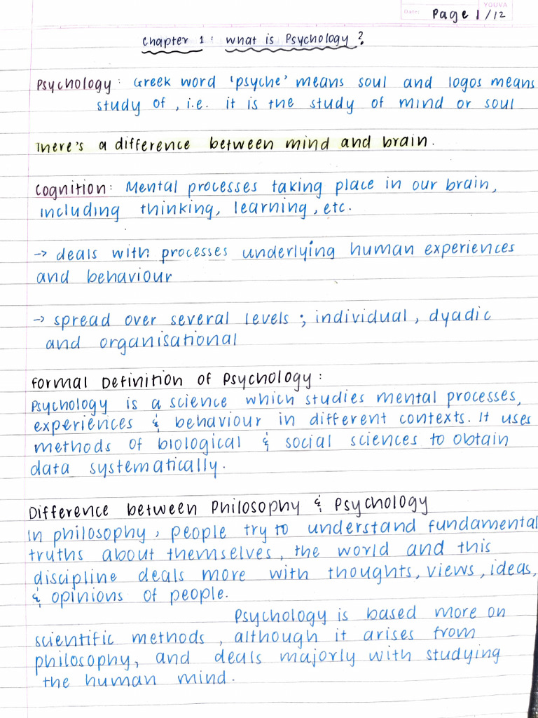 What is Psychology | PDF | Psychology | Cognition