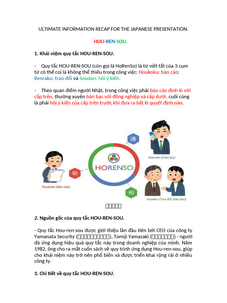 Ultimate Information Recap For The Japanese Presen | PDF