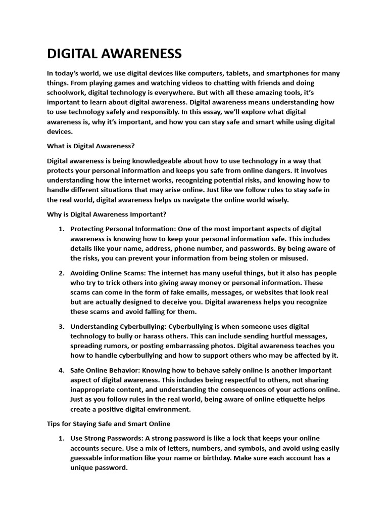 Computer Class 7 - DIGITAL FOOTPRINT, DIGITAL AWARENESS | PDF | Popular ...