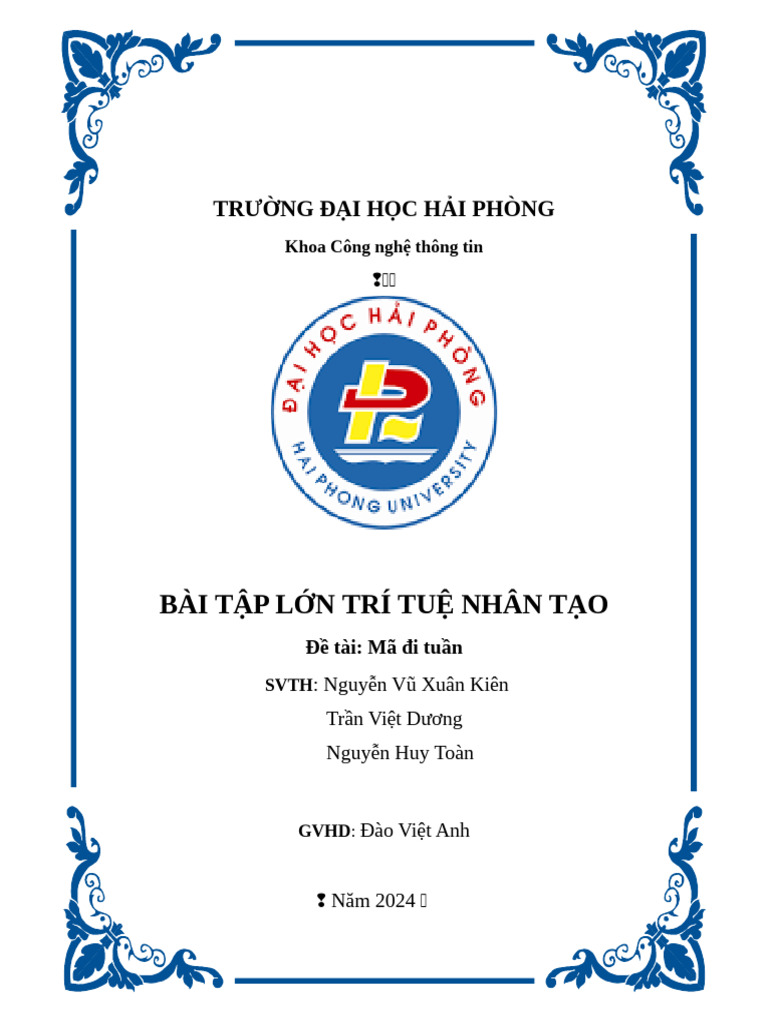 Btl Trí Tuệ Nhân Tạo | PDF