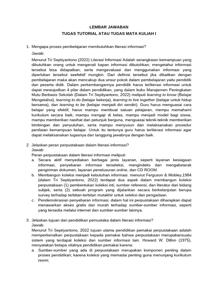 Literasi Informasi | PDF