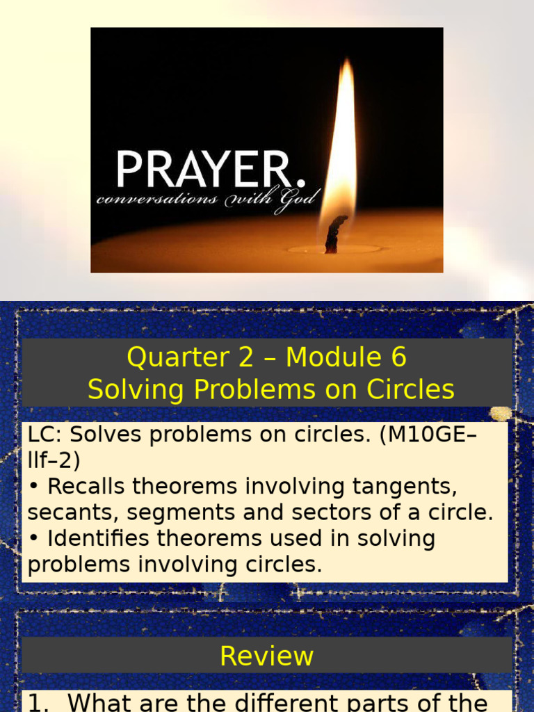 Module 6 Problem Solving Part1 | PDF | Angle | Circle