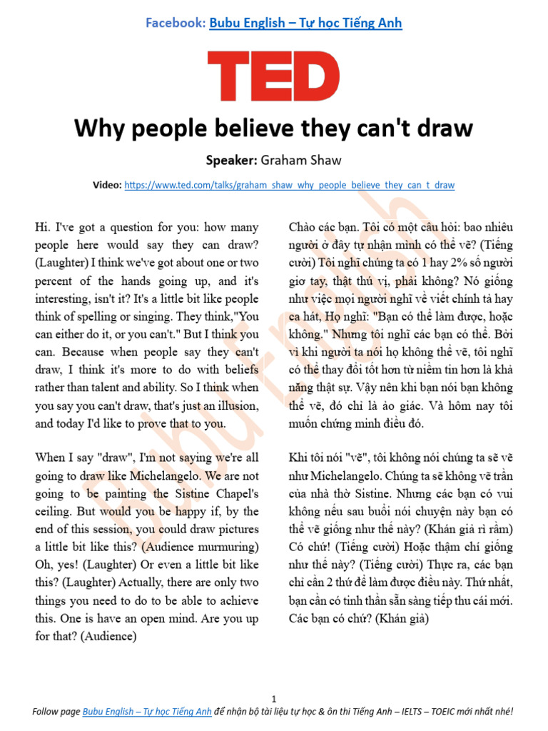 Why People Believe They Cant Draw | PDF